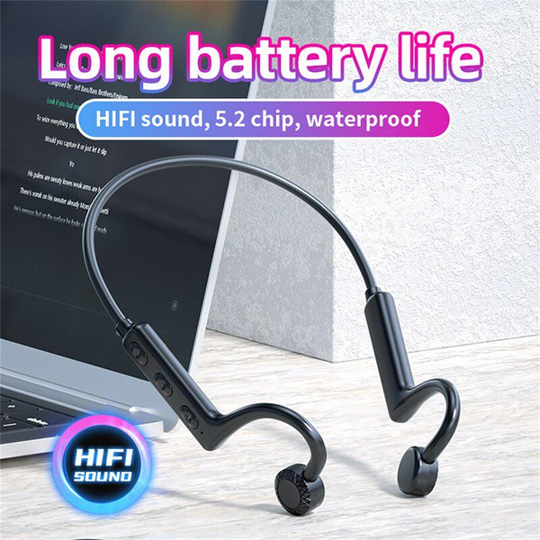 KS19 Wireless Bluetooth Bone Conduction Headphones Neckband Sports ...