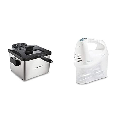 Hamilton Beach Professional Grade Electric Deep Fryer, 1800 Watts, 19 ...