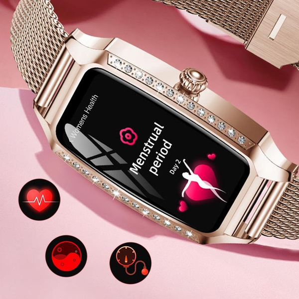 Smart Watch for Women with DIY Watch Face/Heart Rate/Sleep/Step Monitor ...