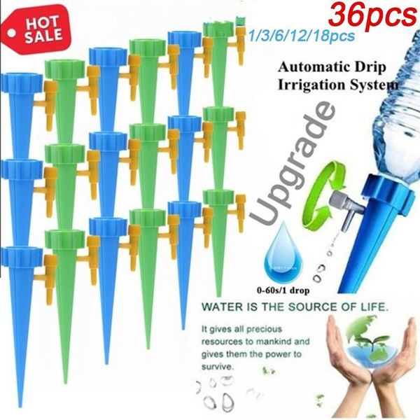 Lazy 36/18/12/6/3/1pcs Garden Automatic Drip Cone Lazy Watering Spike ...