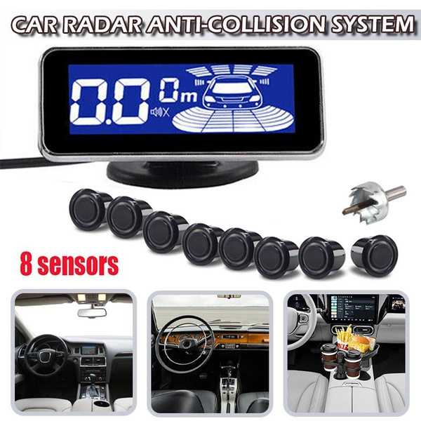 Front and Rear 8 Sensors LCD Display Buzzer Radar Alarm Car Reverse ... Front and Rear 8 Sensors LCD Display Buzzer Radar Alarm Car Reverse ...