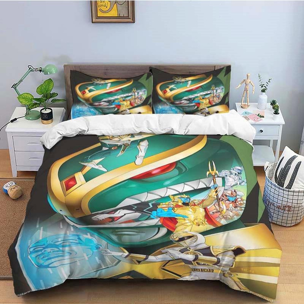 Mighty Morphin Power Rangers Cartoon Printed Cotton Bedding Set ...