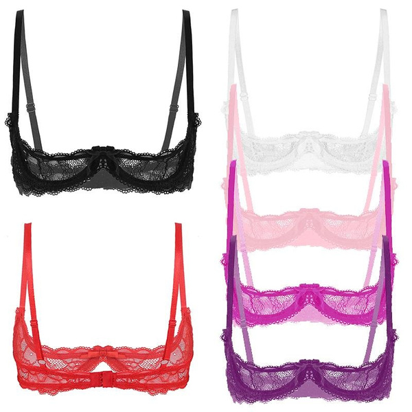 Plus Size Bra Sexy Bralette Underwear Women Push Up Lace Bra Female ...