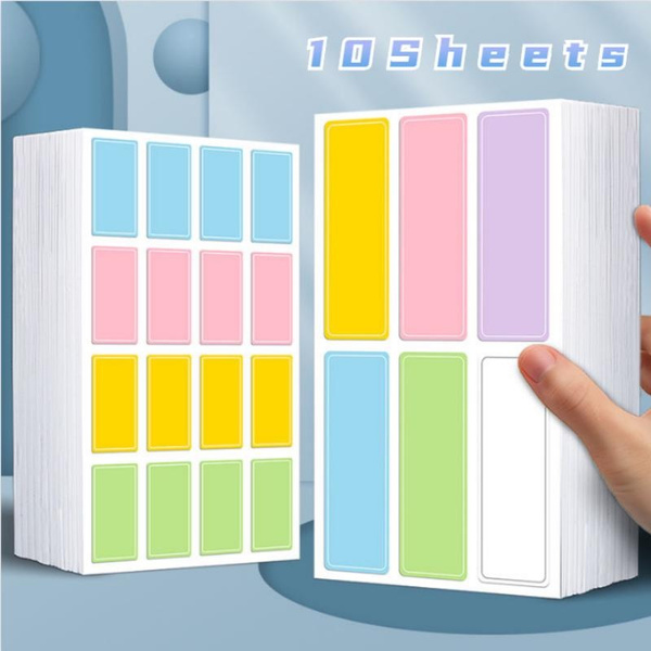 10sheets Color Label Stickers Sticky Notes Sticky Flags for Diary ...