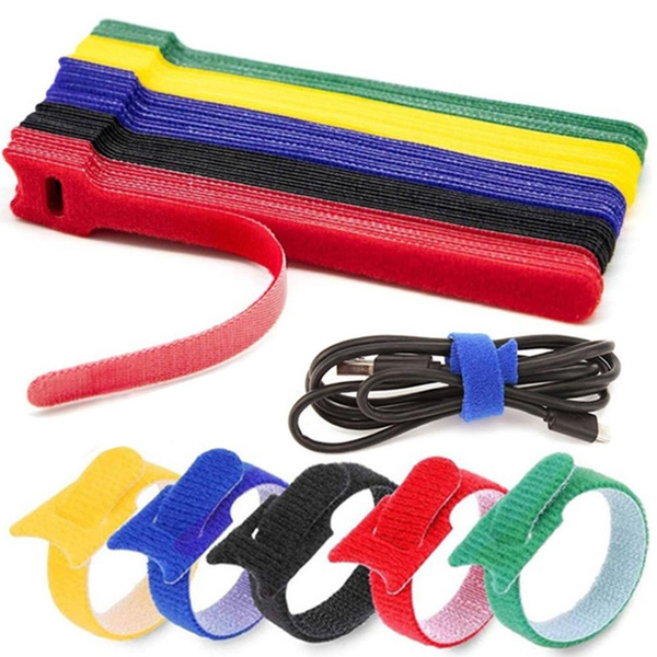 STONEGO Reusable Cable Ties, 5/10/20/40/50Pcs Velcro Cable Straps ...