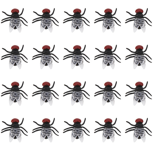 (Fly) Toy Kidding Prank Fly Bugs Party Toy Fake Fly Gag Joke Toy 20 Pcs ...