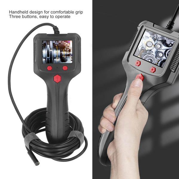 NEWEST Industrial Endoscope Cam Handheld Inspection Borescope 2.4in LCD Screen 8mm Lens IP67 ...