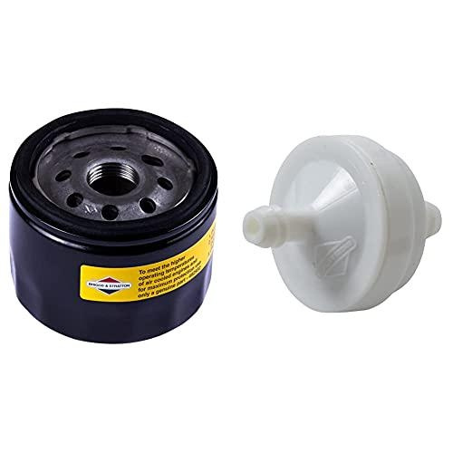 Briggs & Stratton 2-1/4" Standard Oil Filter and 394358S Fuel Filter ...