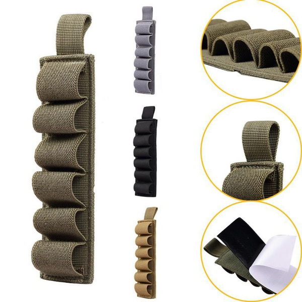 Tactical Hunting Hook Loop 6 Rounds Shell Holder Shotshell Insert Card ...