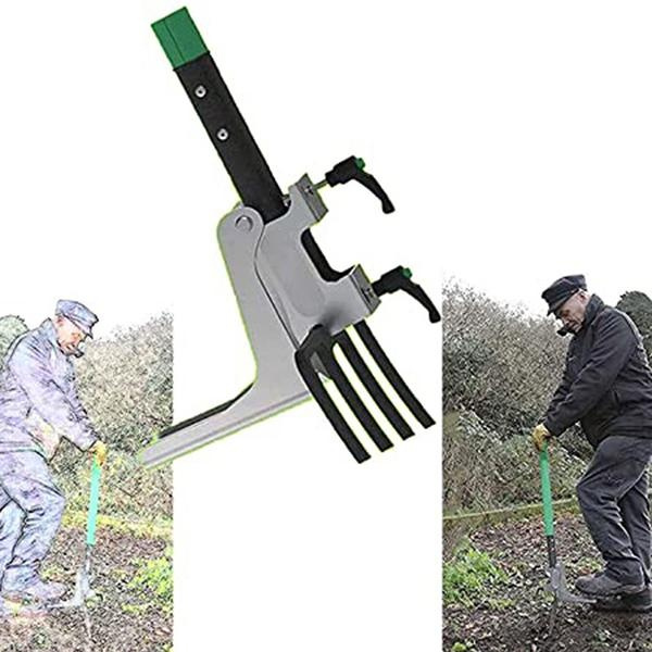 SHDY Stand Up Weeder Work Upright Foot Weeding Aid Portable Alloy Steel ...