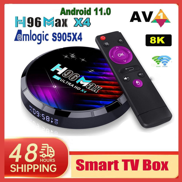 New H96 Max X4 4K Android 11 TV Box Amlogic S905X4 HDD 4GB 32GB 64GB 2GB 16GB 2.4G 5G Wifi BT4.0 ...