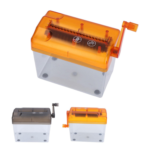 Portable Shredder Transparent Dust Box Manual Paper Shredder for Office ...