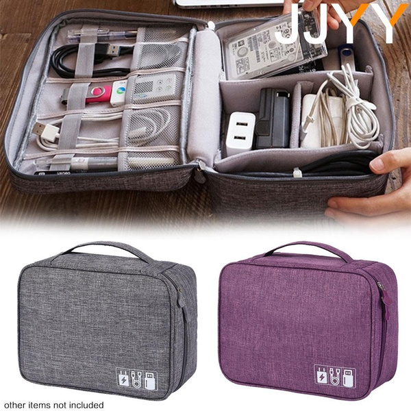 JJYY 1PC Travel Data Cable Bag, Portable Digital USB Tool Storage Box ...