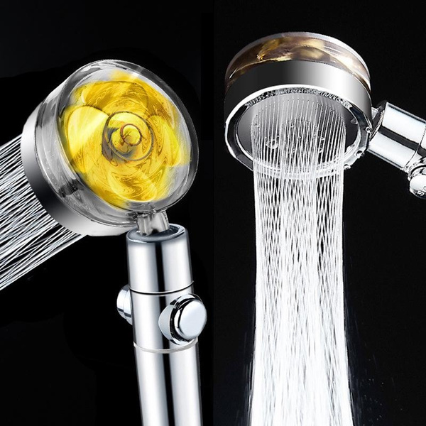 Shower Head Water Saving High Preassure Turbo Propeller Flow Showerhead