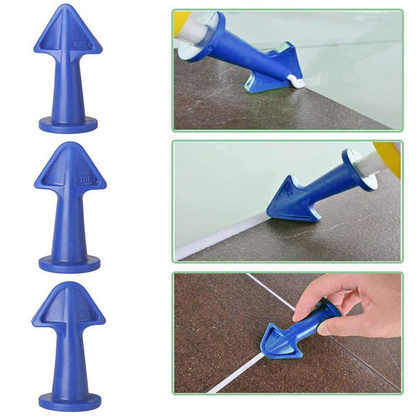3Pcs/Set Caulking Nozzle Applicator Finishing Tool Spatula Plastic Glue ...