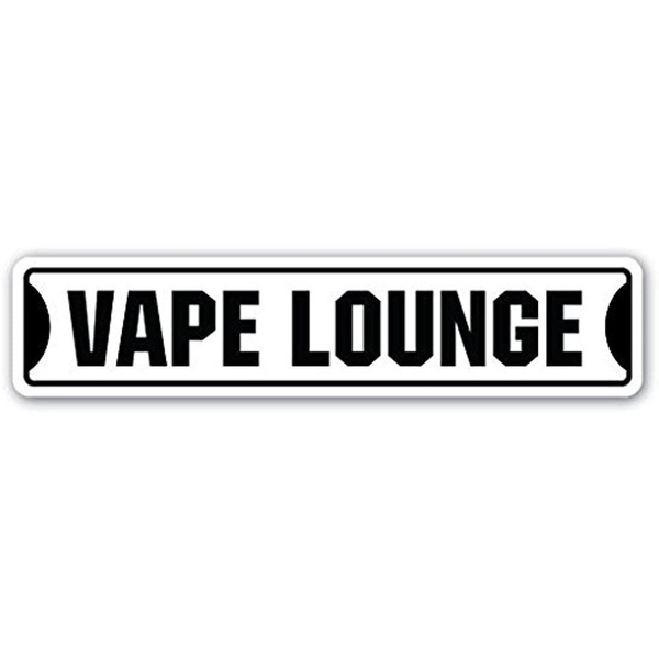 1080 Graphics Vape Lounge Street Sign Decal Sticker Gift Vaping Smoking ...