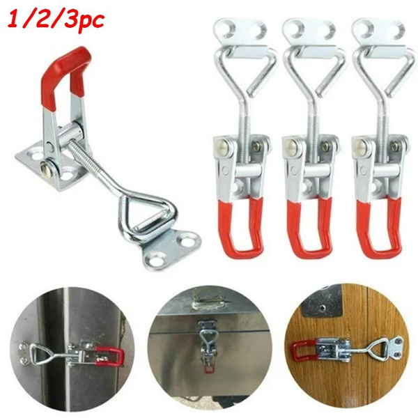 1/2/3Pc Portable Adjustable Cabinet Boxes Handle Clamp Hasp Toggle ...
