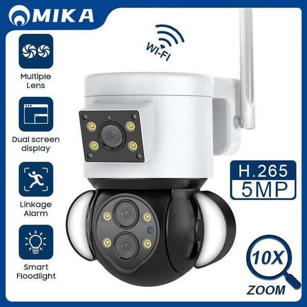 Low Power Wireless Surveillance Camera Outdoor Farm 5MP HD Waterproof ...