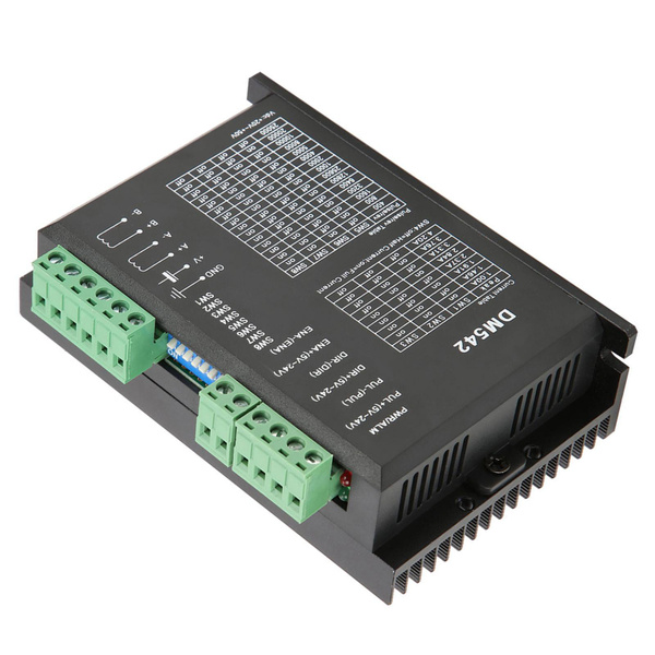 Motor Driver, DM542 18-48VDC 4.2A Stepping Motor Driver 2-Phase Stepper ...