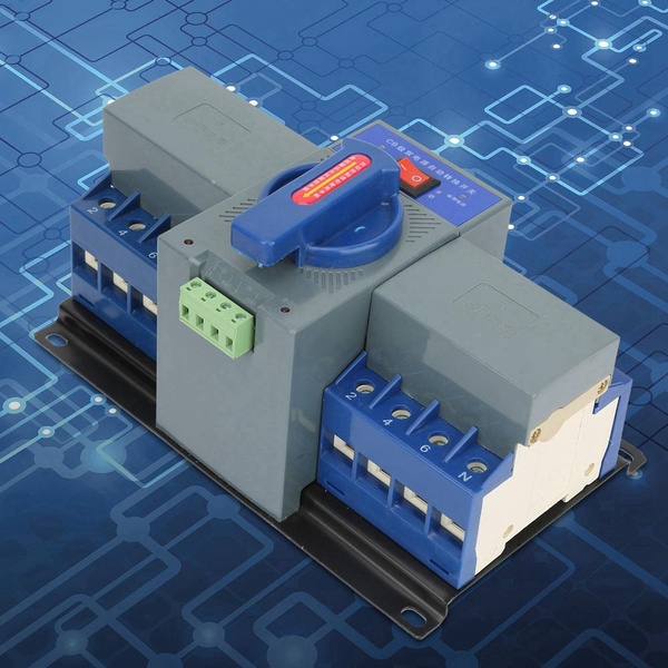 Transfer Switch, Mini 63A 4P Dual Power Switch Automatic Transfer ...