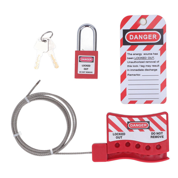 Lockout Tagout Cable Lock Lockout Tagout Steel Cable Strong Material ...