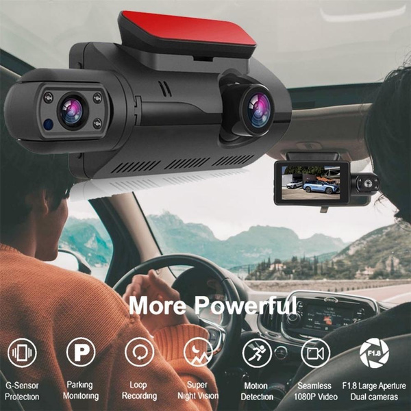 1080P Dual Lens Car Dash Cam Recorder G Sensor DVR Front and Rear ...