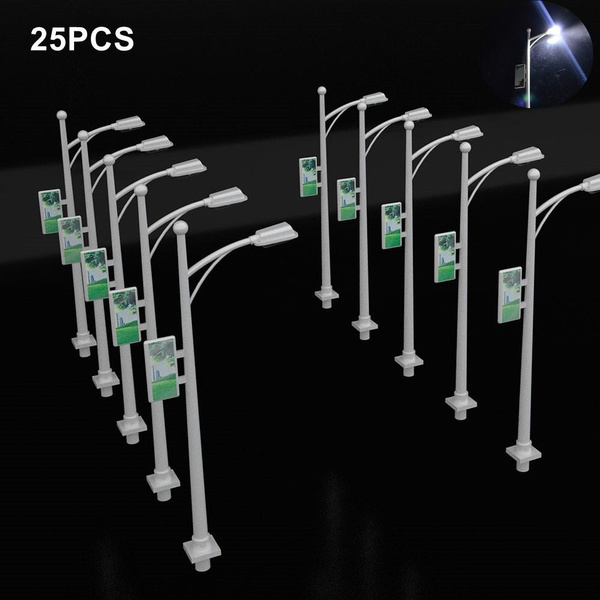 25pcs 1:100 3V Model Street Lamp Architectural Light HO N Scale ...