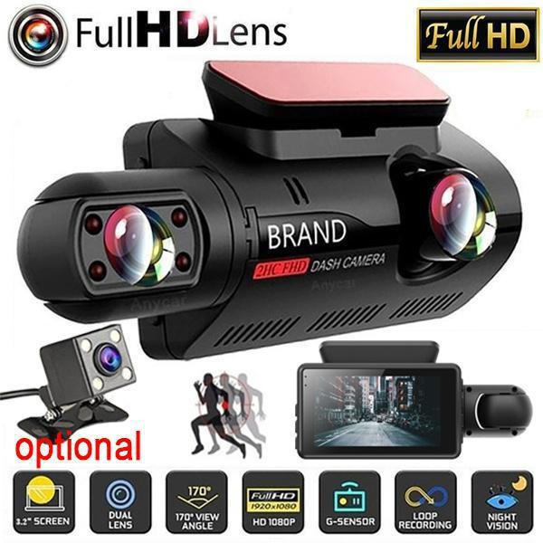 2023 Car Driving Recorder Car DVR Dash Cam Video Recorder 3 In 1 Rear ...