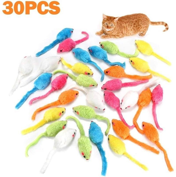 8/15/30pcs Catnip Mouse Simulation Plush Pet Chew Toy Funny In ... 8/15/30pcs Catnip Mouse Simulation Plush Pet Chew Toy Funny In ...