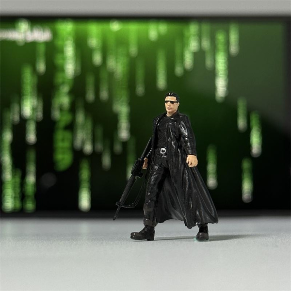 Classic 1/64 Scale Resin Model The Matrix Neo Figure Diecast Alloy Car ...