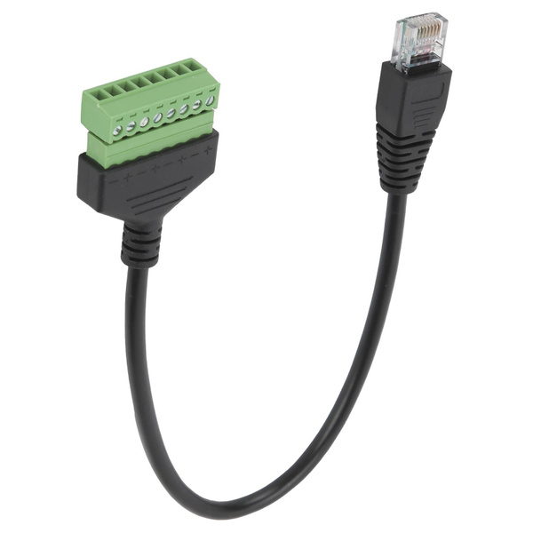 PVC RJ4 Male Plug to Green No Welding Terminal Short Line Cable Adapter ...