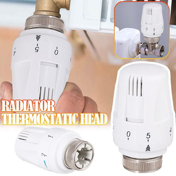 2Pcs Radiator Thermostatic TRV Valve Head Replacement Heater Control ...