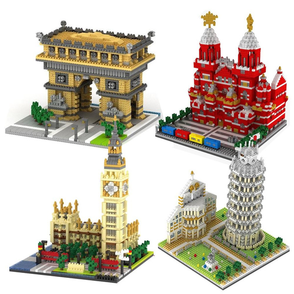 World Architecture Eiffel Tower Bridge Great Wall Louvre Museum Castle ...