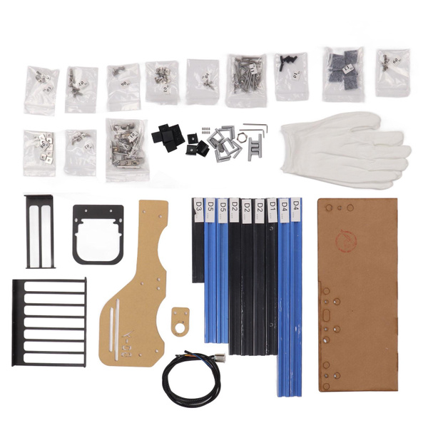 (Blue Black)ATX MATX ITX Motherboard Chassis DIY Frame Open Computer ...