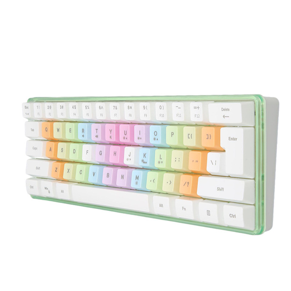 Wired Mechanical Keyboard, Small Colorful Keycaps Beautiful Separate ...