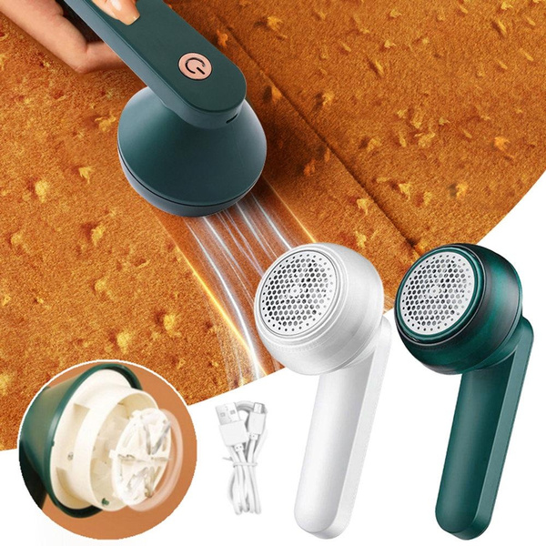 Electric Lint Remover Portable Fabric Shaver Rechargeable Fluff Trimmer ...