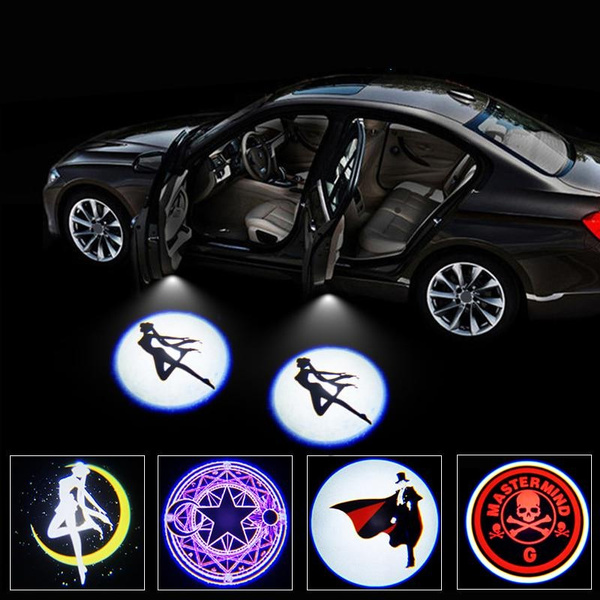 2pcs Universal Wireless Led Car Door Welcome Laser Projector Logo Ghost ...