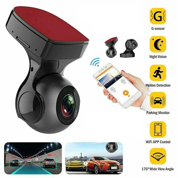 Mini 170 Degrees 1080P Car DVR Camera Dash Cam WIFI G-sensor Video ...