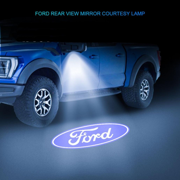 Car LED Logo Welcome Rearview Mirror HD Courtesy Light Escape Welcome ...