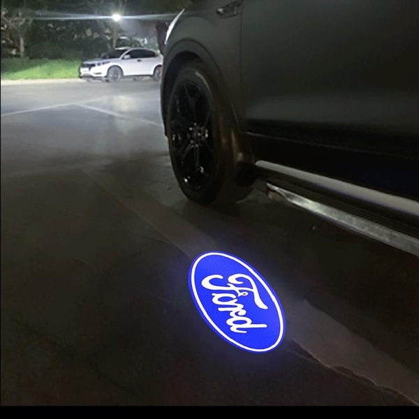 Car LED Logo Welcome Rearview Mirror HD Courtesy Light Escape Welcome ...