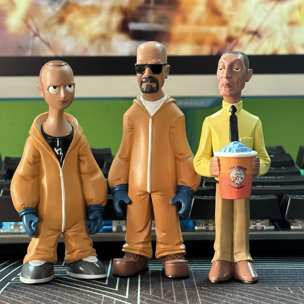 Classic Cartoon Style Breaking Bad Action Figures Cooking Clothes ...