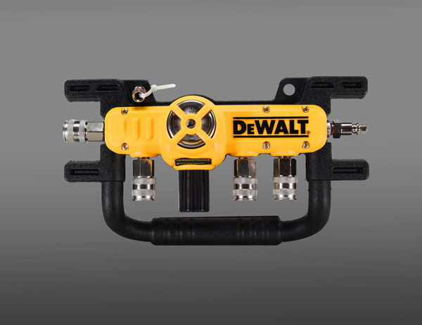 DeWalt D55040 Quadraport Air Line Splitter with Regulator and 1/4 ...