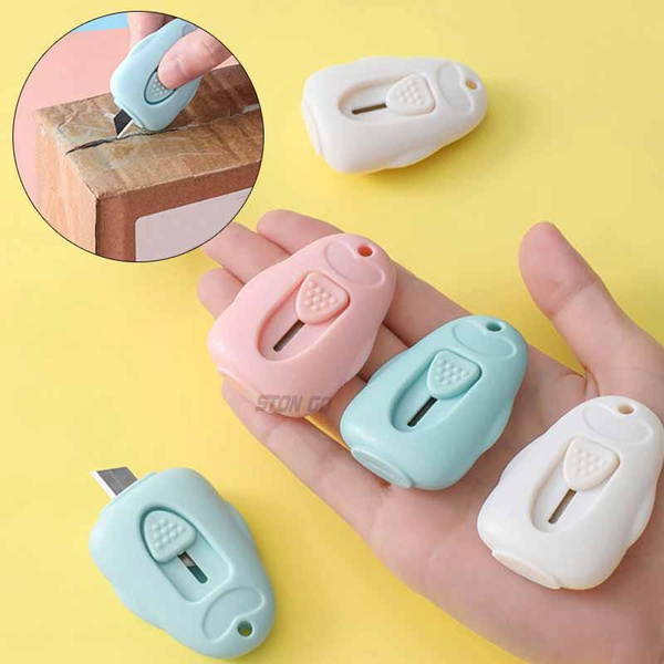 STONEGO 1/2/4Pcs Portable Cute Paper Cutter Retractable Mini Utility ...
