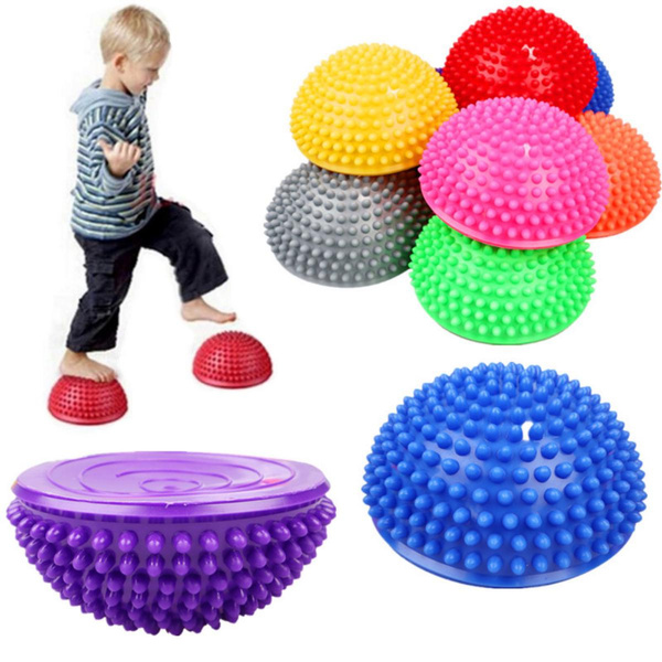 Newly Inflatable Half Sphere Yoga Balls PVC Massage Fitball Exercises ...