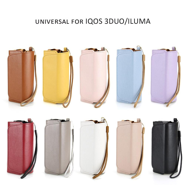 Universal Fashion 10 Colors Flip Double Book Cover for iqos iluma Case ...