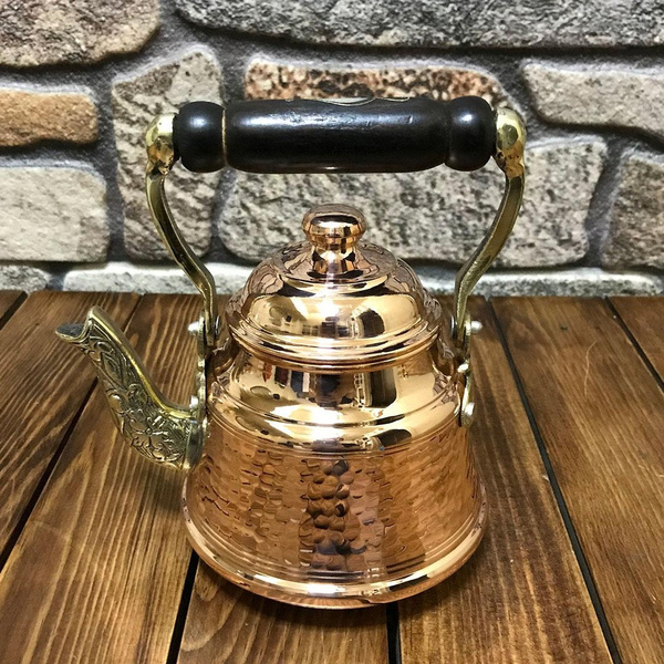 Hand Forged Traditional Handmade Copper |Italian Style Copper Tea Pot ...