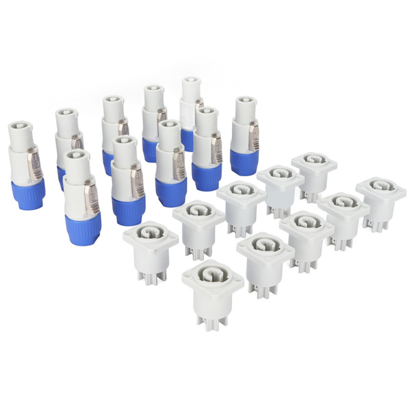 3 Pin Male and Female Head Connectors 250V 20A Plug and Play Speaker ...