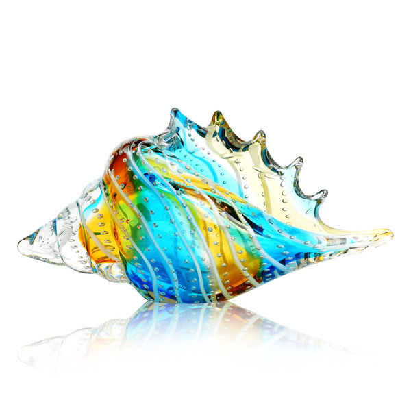 Blown Glass Conch Shell Figurines Collectible Crystal Glass Art ...