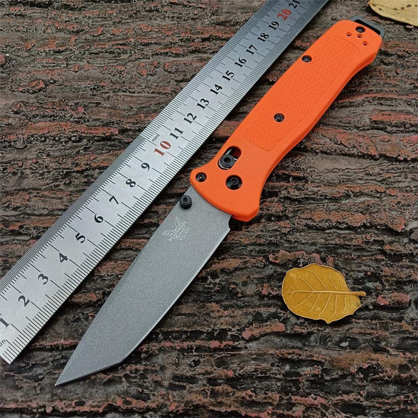 Benchmade Bailout AXIS Folding Knife 3.38" CPM-M4 Gray Cerakote Tanto ...