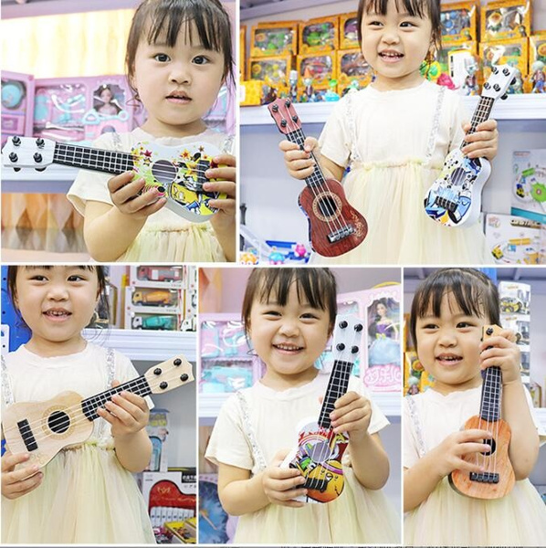 Musical Instrument Simulation Ukri Guitar Mini Four Strings Can Be Played for Early Learn | Wish